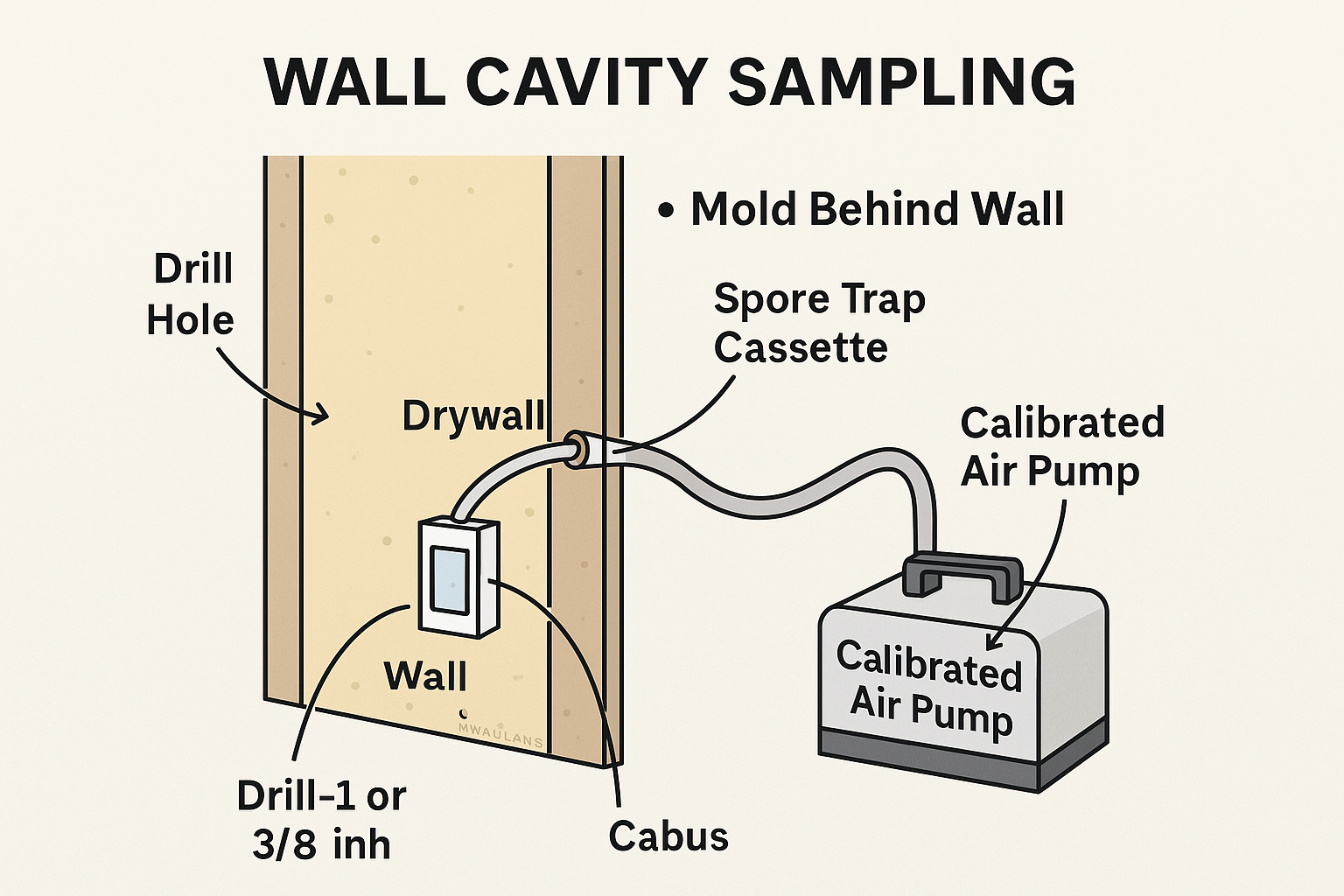 Wall Cavity Sampling: Detect Hidden Mold Behind Walls